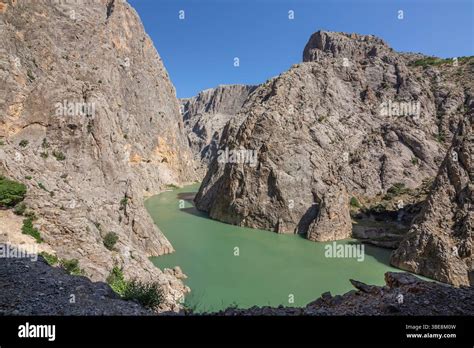 The Stone Road Built On The Impassable Rocks Of The Dark Canyon And