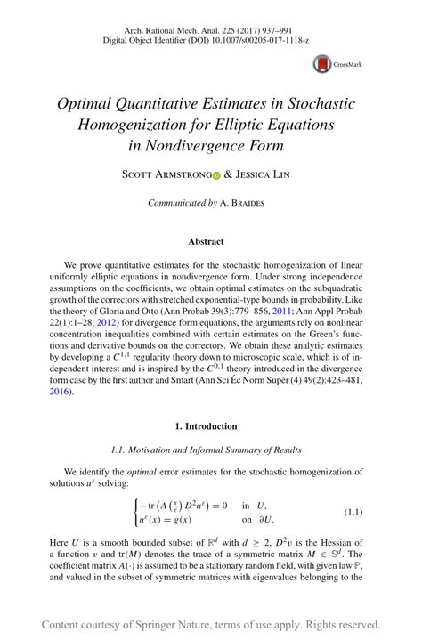 Optimal Quantitative Estimates In Stochastic Homogenization For