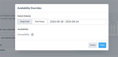 Control Your Online Schedule With “availability Overrides