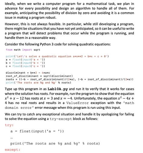 Solved Ideally When We Write A Computer Program For A Chegg Com