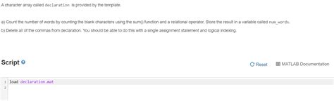 Solved A Character Array Called Declaration Is Provided By Chegg Com