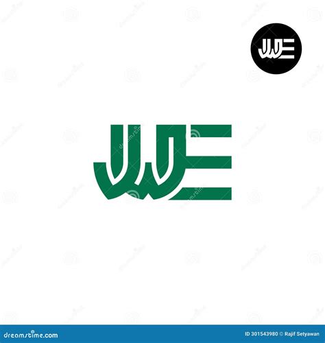 Letter Jwe Monogram Logo Design Stock Vector Illustration Of Logos Designs 301543980