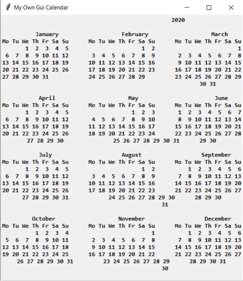 github ganeshkavhar calender app with python