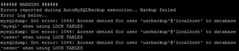 Backup Mysql Database Tramite Automysqlbackup