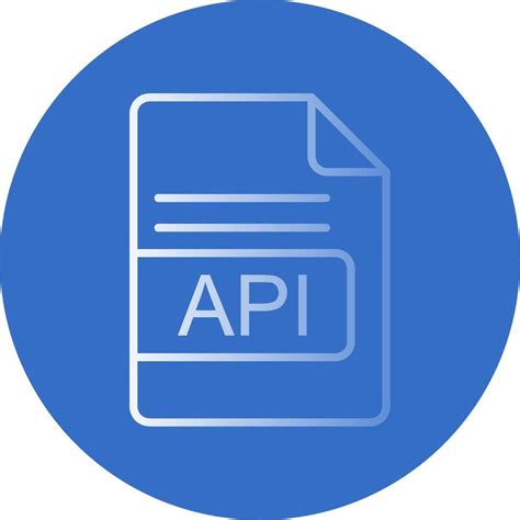 Api File Format Flat Bubble Icon 44060522 Vector Art At Vecteezy