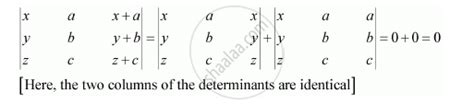 Using the Property of Determinants and Without Expanding, Prove That: |(X, A, X+A),(Y,B,Y+B),(Z ...