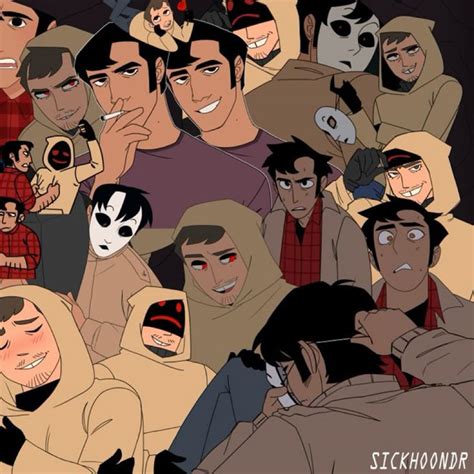 Tim Wright X Brian Thomas Marble Hornets Masky Fanart Brian Thomas Marble Hornets Fanart Fan Art