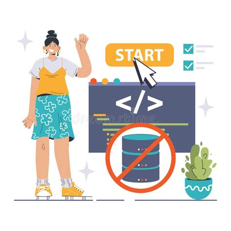 Serverless Computing Concept Flat Vector Stock Vector Illustration Of Cloud Collaboration