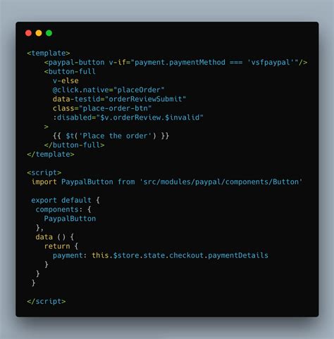developing a vue storefront 1 6 module