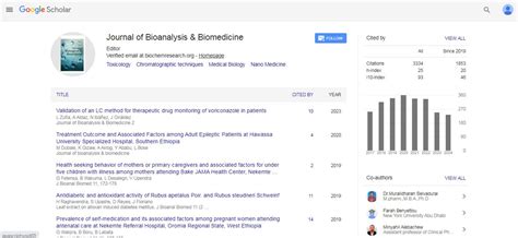 Archives List Of Open Accessjournal Of Bioanalysis And Biomedici