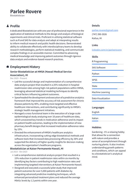 Novartis Biostatistician Resume Examples Resumecat