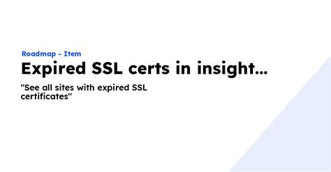 Expired SSL Certs In Insights Ploi Roadmap