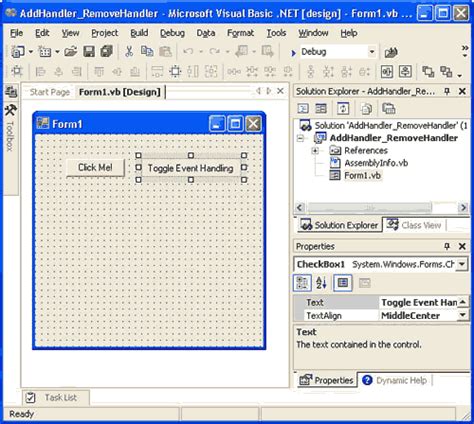 Handling Events In Net Building Windows Applications Vbnet Sample Chapter Developer Fusion