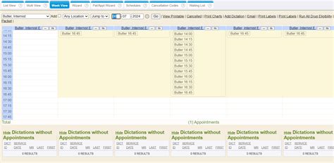 Webchart Scheduler Views