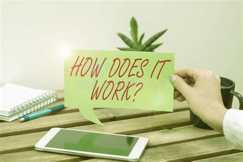 Text Showing Inspiration How Does It Work QuestionAsking On How Stuff