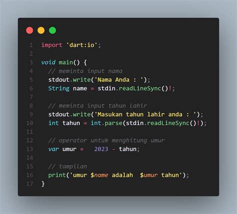 Rahardian Hutama Syamsuri On Linkedin Dartprogramming Agecalculator Simplecoding Dart Flutter