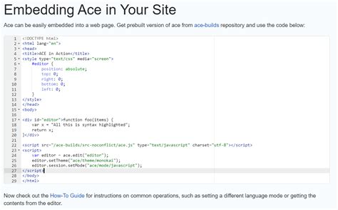 Ace Code Editor Overview O11 Outsystems