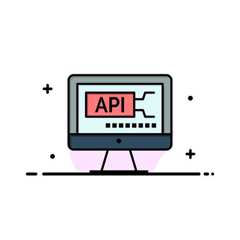Computer Code Coding Education Business Flat Line Filled Icon Vector
