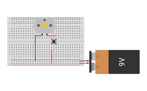 Circuit Design Push Button Dc Motor Tinkercad