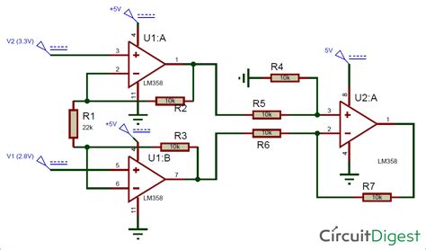 Op Amp Circuit Schematic