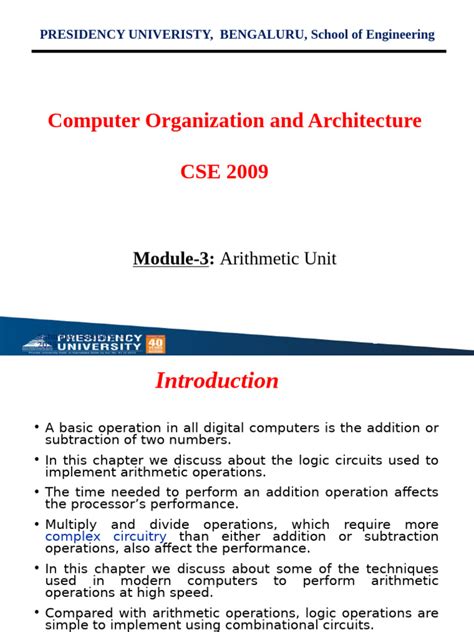 Coamodule 3 Computer Arithmeticpart2 1 Pdf Multiplication Division Mathematics