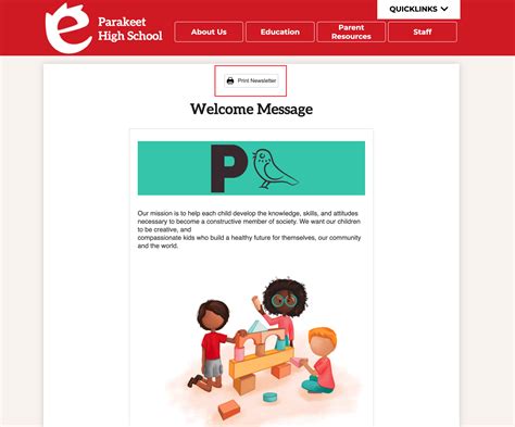 Print Newsletters Newsletters Edlio Help Center