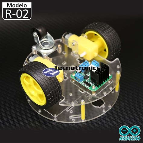 Chassi Segue Faixa R 02 Rodas Para Robótica Arduino Tecnotronics