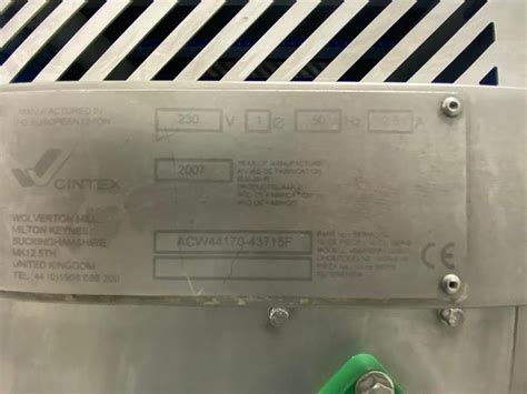 Used Cintex Checkweigher For Sale In Melksham United Kingdom