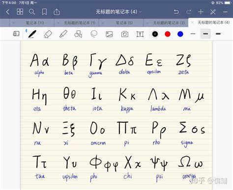 希腊字母手写体 希腊字母表手写 伤感说说吧