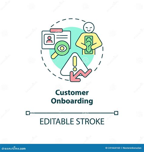 Customer Onboarding Concept Icon Stock Vector Illustration Of Cyber