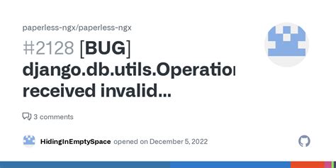 [bug] django db utils operationalerror received invalid response to ssl negotiation k · issue