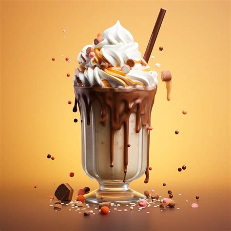 Premium AI Image Ice Choco Drink