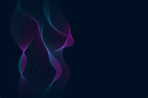 Free Vector Data Visualization Dynamic Wave Pattern