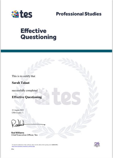 Sara Eldeeb On Linkedin Tes