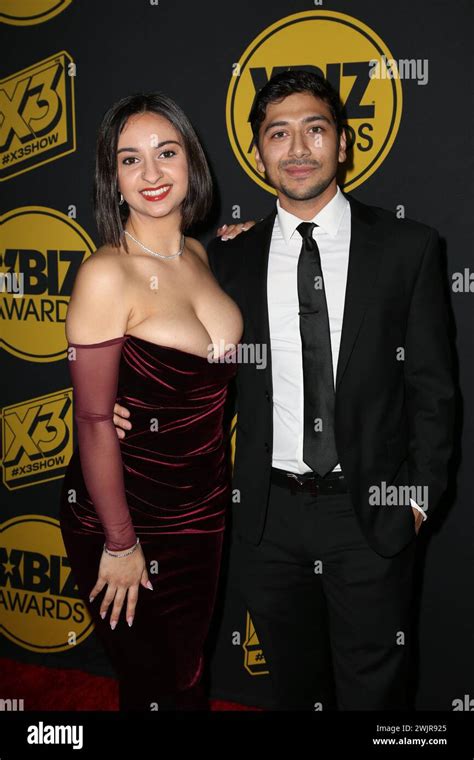 Los Angeles Ca Usa January Adult Entertainment Stars Hailey Rose And Max Fills On