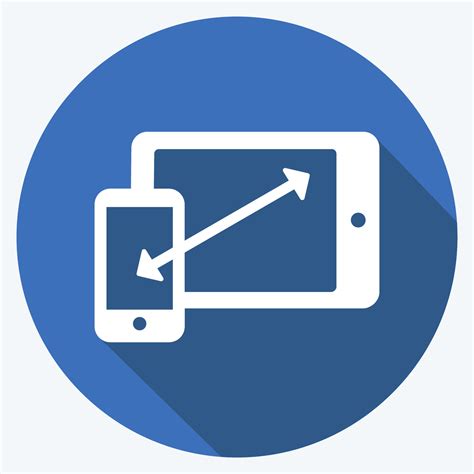 Icon Responsiveness Suitable For Programming Symbol Long Shadow Style Simple Design Editable