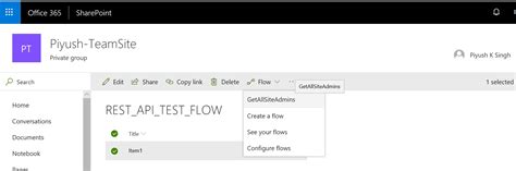 SharePoint REST API From MS Flow Piyush K Singh