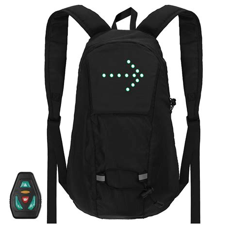 L Led Backpack With Direction Indicator And Wireless Remote Control Fruugo UK