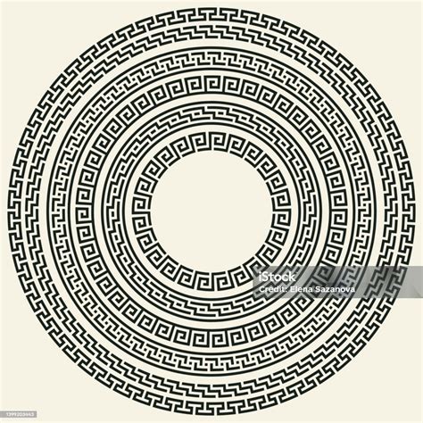 그리스어 키 패턴 프레임 컬렉션 장식적인 고대 비열한 사람 Empire에 대한 스톡 벡터 아트 및 기타 이미지 Empire