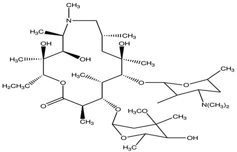 Chemical Structure Of Azithromycin Download Scientific Diagram