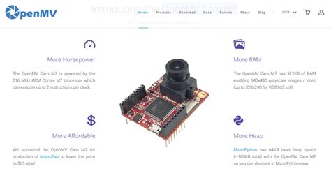 OpenMV Camera Machine Vision With Python Hardware Home Assistant Community