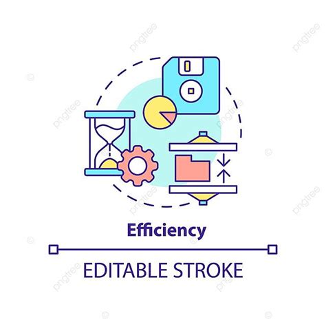 Efficiency Concept Icon Architecture Symbol Software Vector