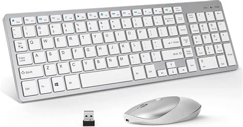 Buy Seenda Wireless Keyboard And Mouse Combo Silent 2 4ghz Slim Full Size Rechargeable Wireless
