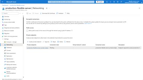 approve private endpoint connections azure database for postgresql
