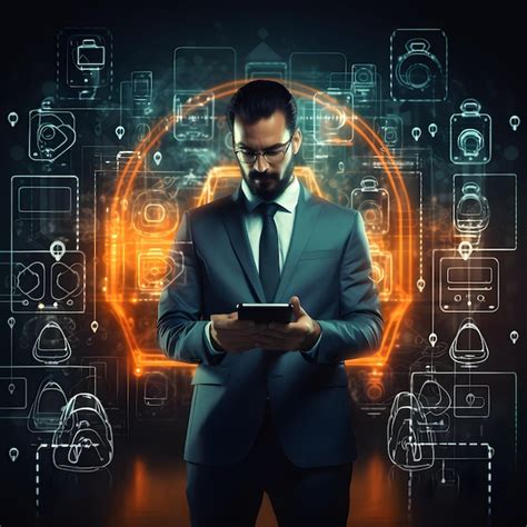 Premium Photo Cyber Security Network Cybersecurity System Technology Businessman Protecting