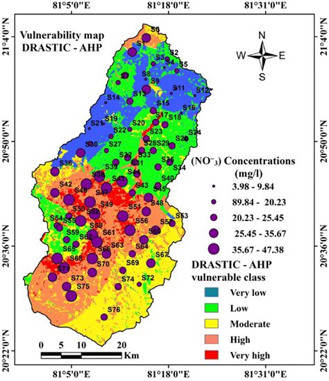 vulnerability maps using drastic ahp download scientific diagram