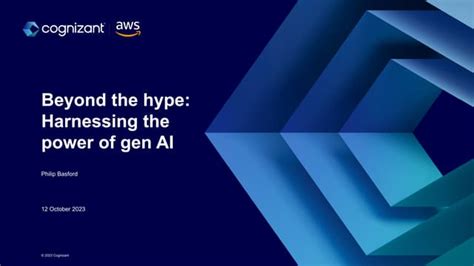Gen Ai Cognizant And Aws Event Presentation12 Octpdf Cloud Computing Internet