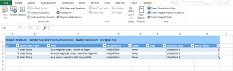 Connect To Tfs Using Microsoft Excel Codeproject
