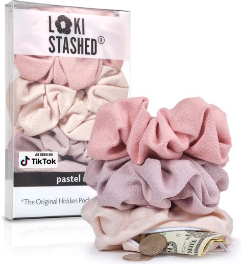 Lokistashed 3 Pack Suede Hair Tie Scrunchies For Vsco
