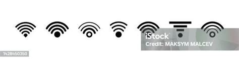 무선 및 와이파이 아이콘 Wifi 신호 기호입니다 인터넷 연결 원격 인터넷 액세스 수집 흰색 배경에 고립 된 벡터 0명에 대한